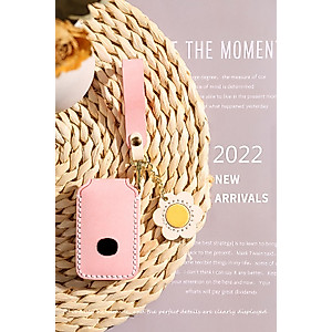 HIBEYO Leather Key Fob Cover 3 Buttons for Mazda 3 Alexa CX-30 CX-3 CX-5 CX-7 CX-9 CX-4 2020 2021 2022 Smart Remote Auto Key with Key Chains Accessories-Green