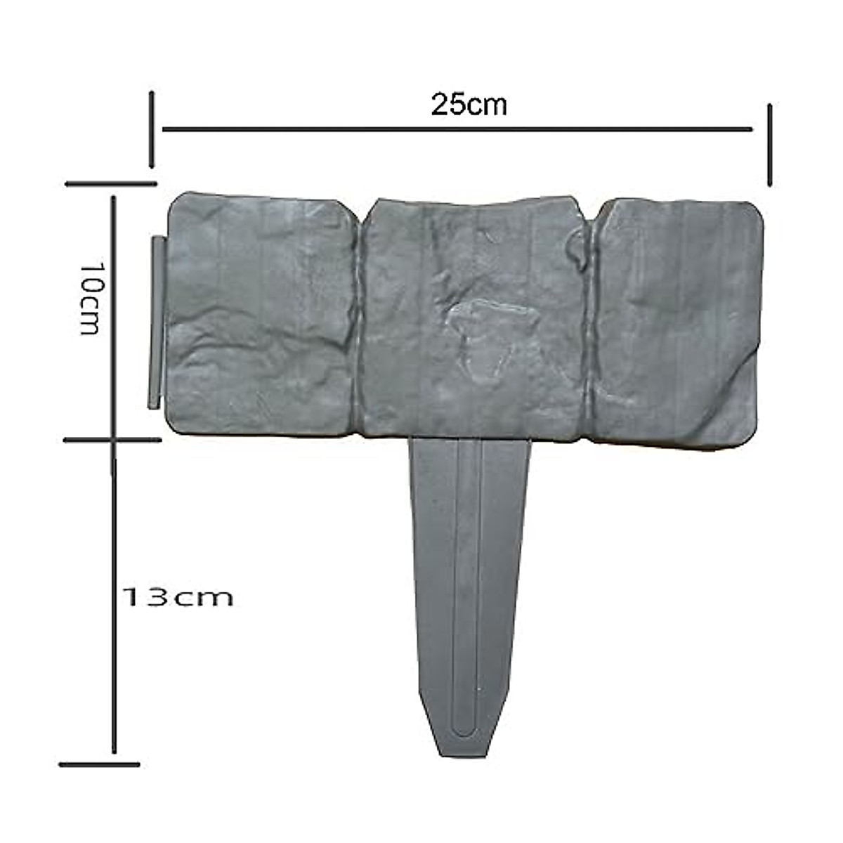 10pcs Faux Stone Garden Edging Border - Anti-deform Design, Yard and Garden Landscape Edging