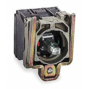 Schneider Electric 2NO LED Lamp Module and Contact Block, Yellow, for Use with Chrome, ZB4 Series