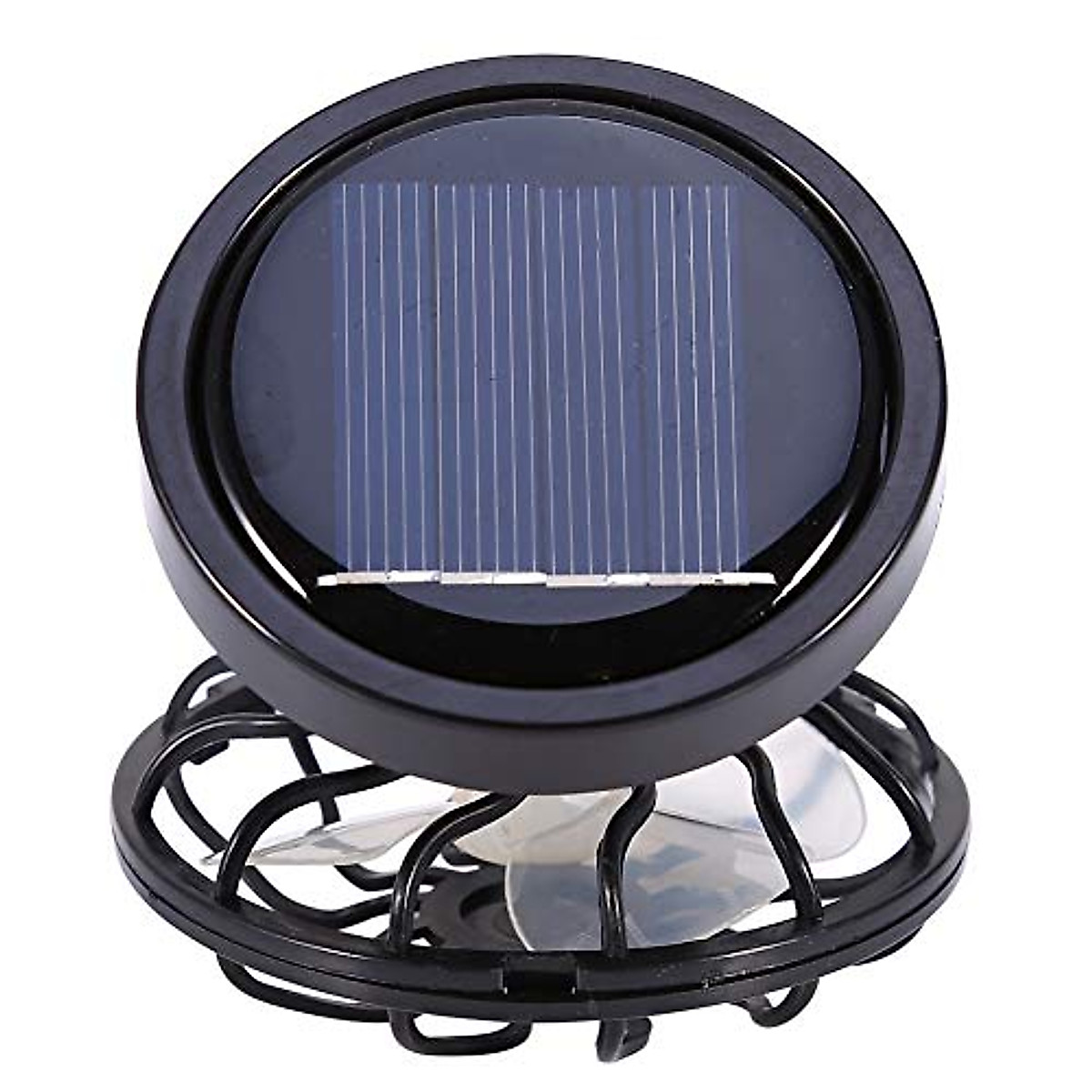 GOTOTOP Portable Solar Fan, Electric- Cooling Fan Mini Clip-on Solar Fan Air Conditioner Cooling Cell Fan for Outdoor Home Travel Camping Hiking Cooling