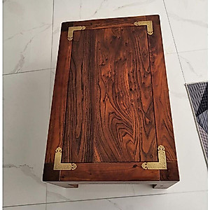 Tiazza 4Pcs Antique Embossing Brass Decorative Corner Protectors Braces Classical Furniture Tables and Chairs Cabinet Corner Guard Edge Cover