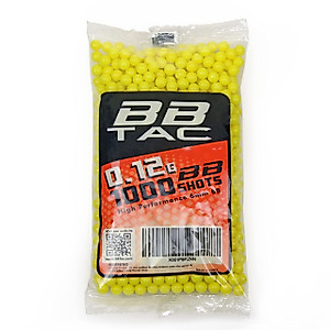BBTac 1000 Bag .12g 6mm BBs for Airsoft Guns