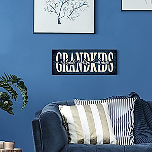 GRANDKIDS - Gifts for Grandma, Personalized Grandkids Sign with Names, 12 Colors - 2 Sizes, Customized Grandma Gifts - Papa, Nana Gifts from Grandkids