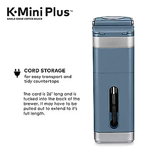 Keurig K-Mini Plus Single Serve K-Cup Pod Coffee Maker, Evening Teal