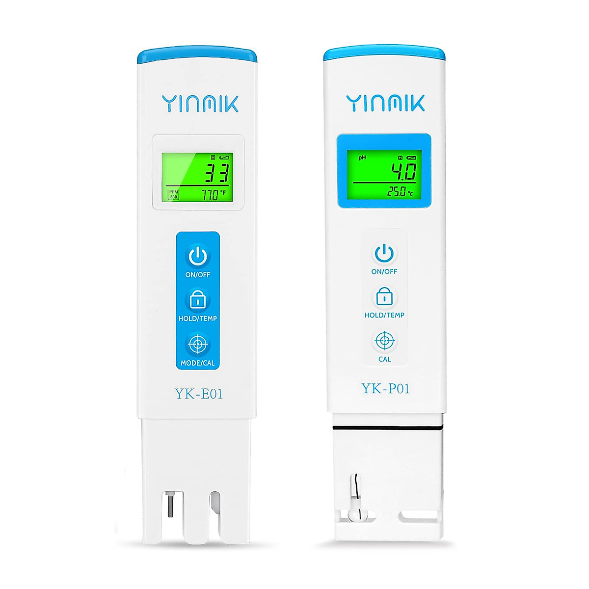 YINMIK Digital pH Meter TDS Meter pH Calibration Powder Combo