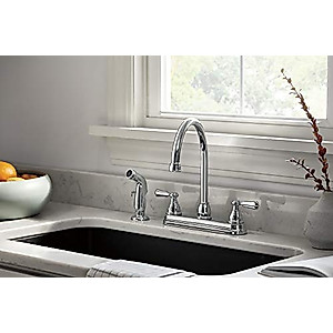 Peerless P2865LF Elmhurst Two-Handle Kitchen Faucet with Spray Deck-Mount, Chrome