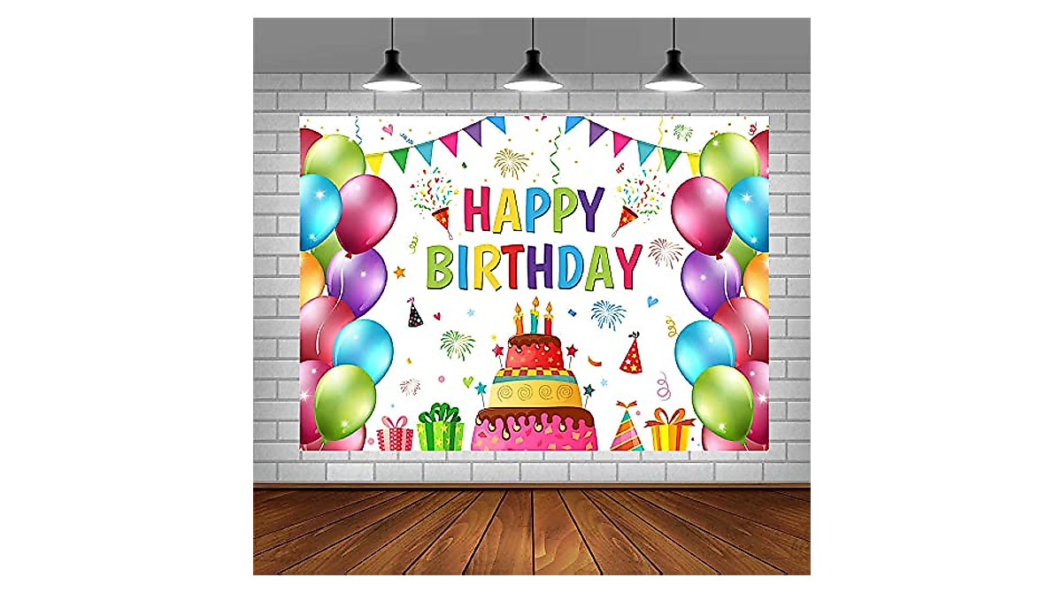 ABLIN 7x5ft Happy Birthday Backdrop for Festive Photography