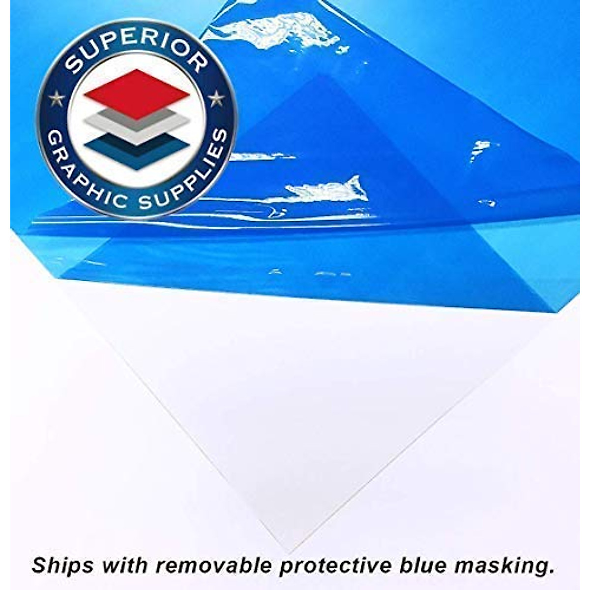 Superior Graphic Supplies PETG Clear Plexiglass Plastic Sheet (48 Inches X 96 Inches) 30mil (0.030”/0.762MM) Thickness- Plexiglass, DIY, Display Projects and Crafts -1 Sheet