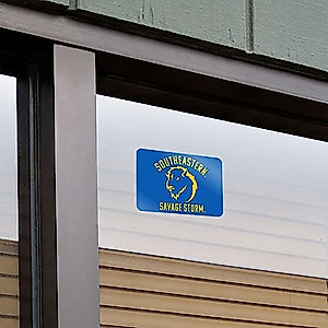 Southeastern Oklahoma State University Savage Storm Logo Home Business Office Sign - Window Sticker - 4" x 6" (10.2cm x 15.2cm)