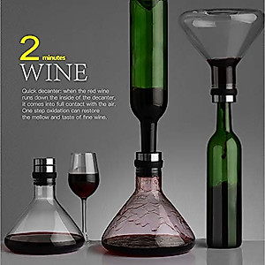 NORTHOME Wine Breather carafe with lid 50oz, Hand Blown heat-resistant Glass, Red Wine Carafe, Wine Decanter Wine Accessories