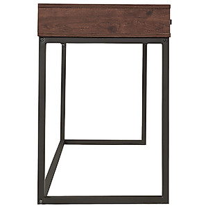 Signature Design by Ashley Horatio Urban Industrial 48" Home Office Desk with 2 Drawers, Brown