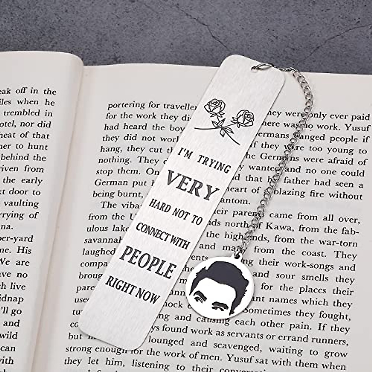 SC TV Show Gifts Bookmark David Merchandise Souvenir for TV Fans Funny Quote Items Bookmark for Book Lovers Humor Birthday Christmas Stocking Stuffers Gift for SC Fans Friends