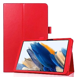 EKVINOR Case for Samsung Galaxy Tab A8 10.5 Inch 2022 Release (Model SM-X200/X205/X207), Folio Stand Cover Protective Case for Galaxy Tab A8 10.5” Tablet 2022 Model - Red