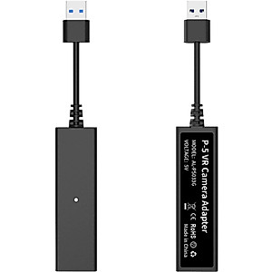 Luqeeg VR Converter Cable for PS5, VR Camera Adapter for PSVR on PS5, Converter Connecting Cable for PS5 Game Console, Parallel Adapters for Host Camera