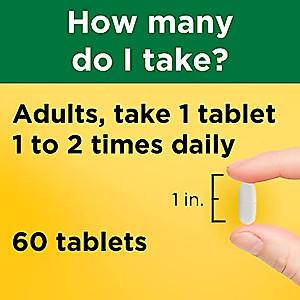 Nature Made Calcium 600 mg with Vitamin D3, Dietary Supplement for Bone Support, 60 Tablets