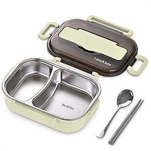 Lunch Box for Adults - Lunch Container with Compartments - Stainless Steel Lunch Box Food Warmer - Reusable Bento Box Lunch Warmer For Heating Food - Bento Lunch Box for Office Work for Men Women