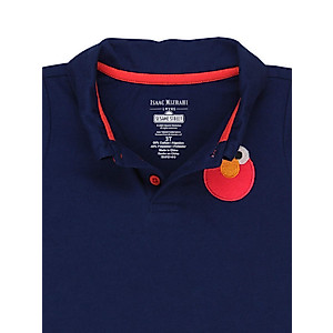 Isaac Mizrahi Loves Sesame Street Gang Elmo Baby Toddler Polo Collared Shirt (2T, Navy)