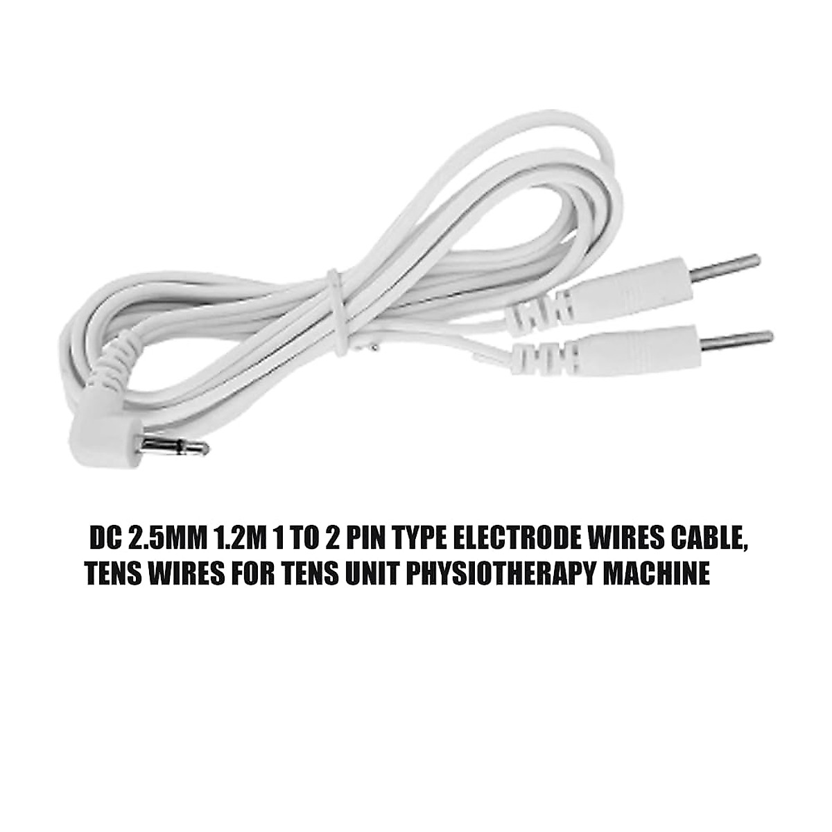 2mm Electrode Wires Cable for TENS Machine Connector Lead Wires,Unit Lead Wires for TENS Electrodes-Pin Electrode Wires-1 to 2,10PCS/Bag (10)