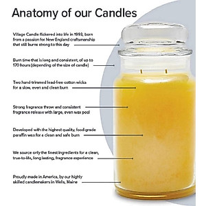 Village Candle Forbidden Forest Large Glass Apothecary Jar Scented Candle, 21.25oz, Green