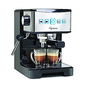 Capresso 124.01 Ultima Pro Programmable Pump Espresso Machine, Black/Stainless Steel