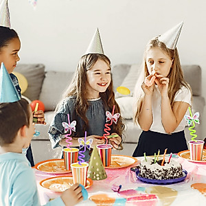 AFZMON Butterfly Drinking Straws 24 PCS Butterfly Party Favors with 2 Cleaning Brush Birthday Party Supplies Long Plastic Straw Girls Party Decorations