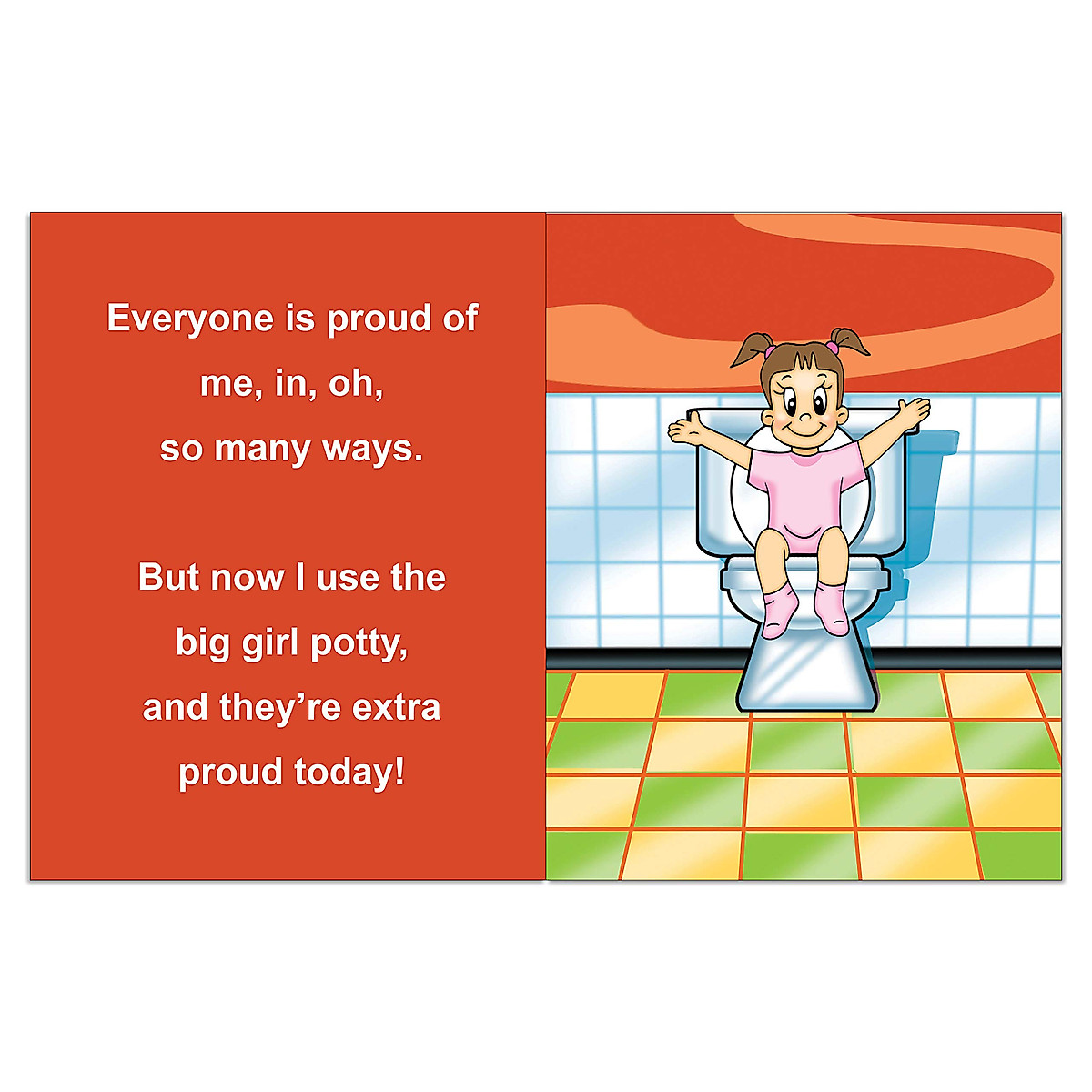 Personalized Children’s Potty Training Book – Customize with Child’s Name, Hair Color, Gender, and Ethnicity | 24-Page 8.5” x 11” Paperback by First Time Books