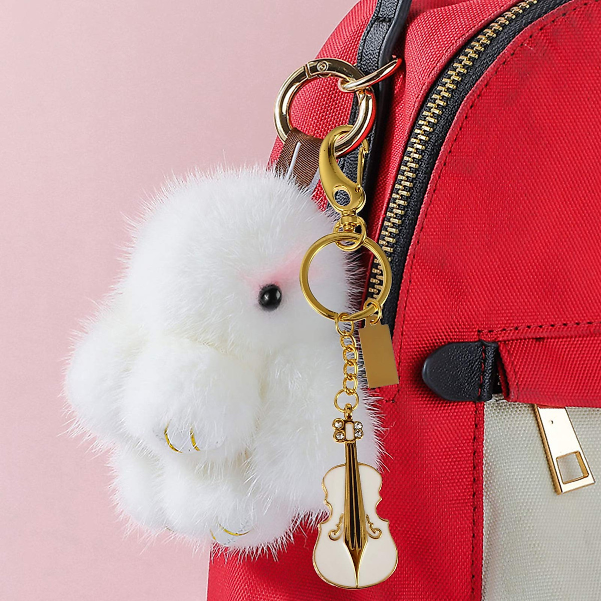 SOLUSTRE USB Drive 32GB Guitar USB Flash Drive Keychain Musical Instrument Key Ring Memory Stick Pendrive Jump Drive Gifts for Data Files Pictures Storage Car Decor