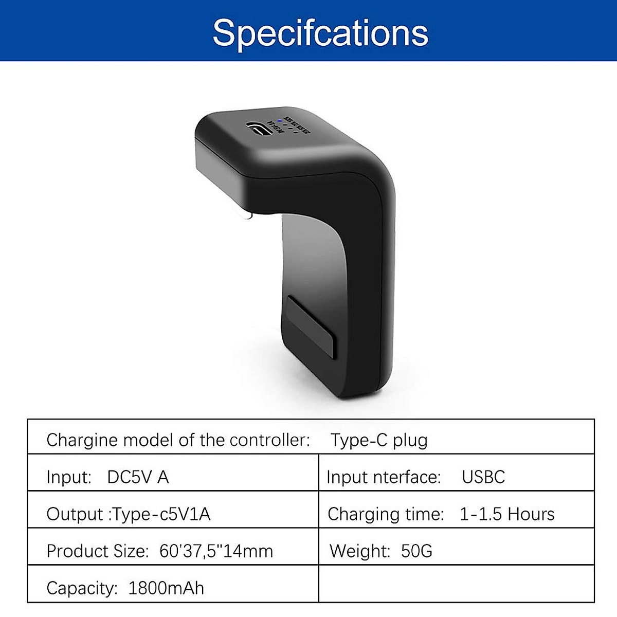 chengzui Changing Kit for PS5 Battery 1800mAh for PS5 Controller Rechargeable Battery Pack Charger for PS5 Handle Rechargeable Battery Pack