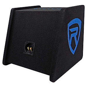 Rockville RV12.1C 600w 12" Loaded Car Subwoofer Enclosure+Mono Amplifier+Amp Kit,Black