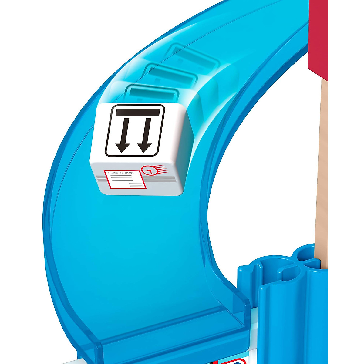 Fisher-Price Wooden Building Toy Wonder Makers Design System Special Delivery Depot, 35+ Wood Piece Playset for Preschool Kids Ages 3+ Years