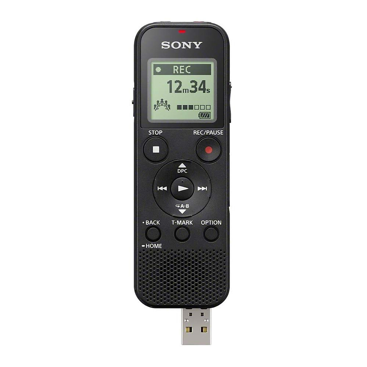 Sony ICD-PX370 Digital Voice Recorder Bundle with 16GB microSDHC Card with Adapter (3 Items)