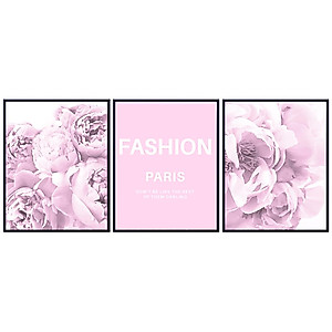 Fashion Wall Art & Decor - Glam Luxury Fashion design Poster - Haute couture - Inspiration Motivation Positive Quotes Wall Decor - Shabby chic Wall Art - Gift for Woman, Girl, Teens, Fashionista