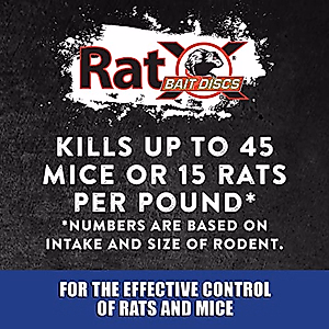 EcoClear Products 620118, RatX Bait Discs, All-Natural Humane Rat and Mouse, 1 lb. Bag Contains 45 Discs