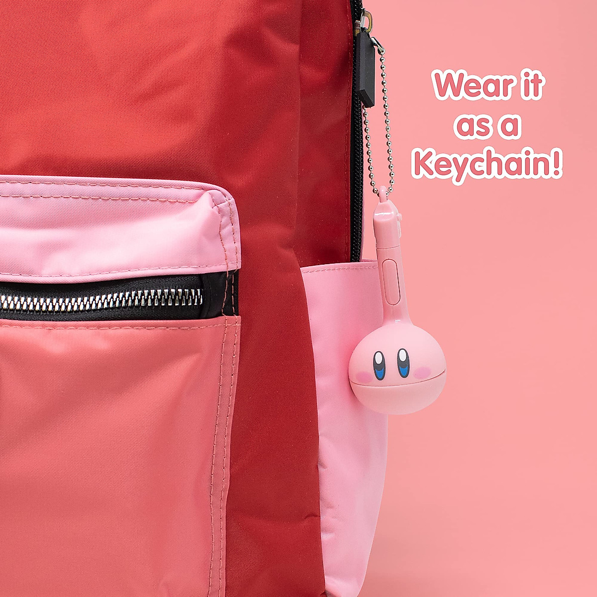 Otamatone Melody [Special Edition Nintendo Kirby] - Fun Japanese Electronic Musical Kids Toy Synthesizer Instrument by Maywa Denki [Includes Keychain Attachment and English Instructions]