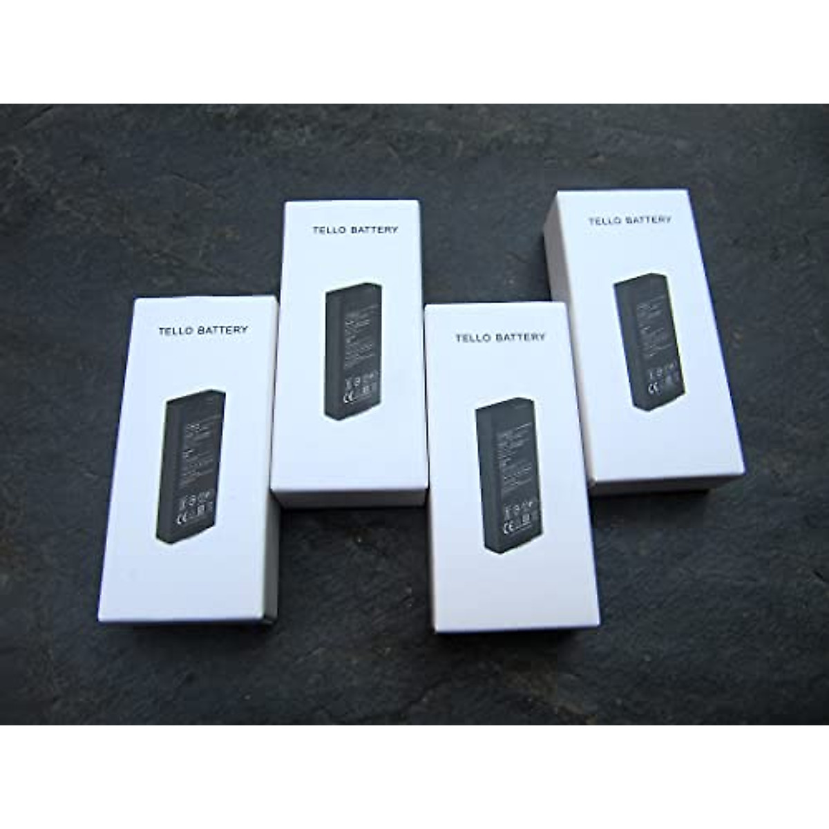 gifi power 4pcs x 1100mAh Batteries for Ryze Tech DJI Tello Drone (Black)