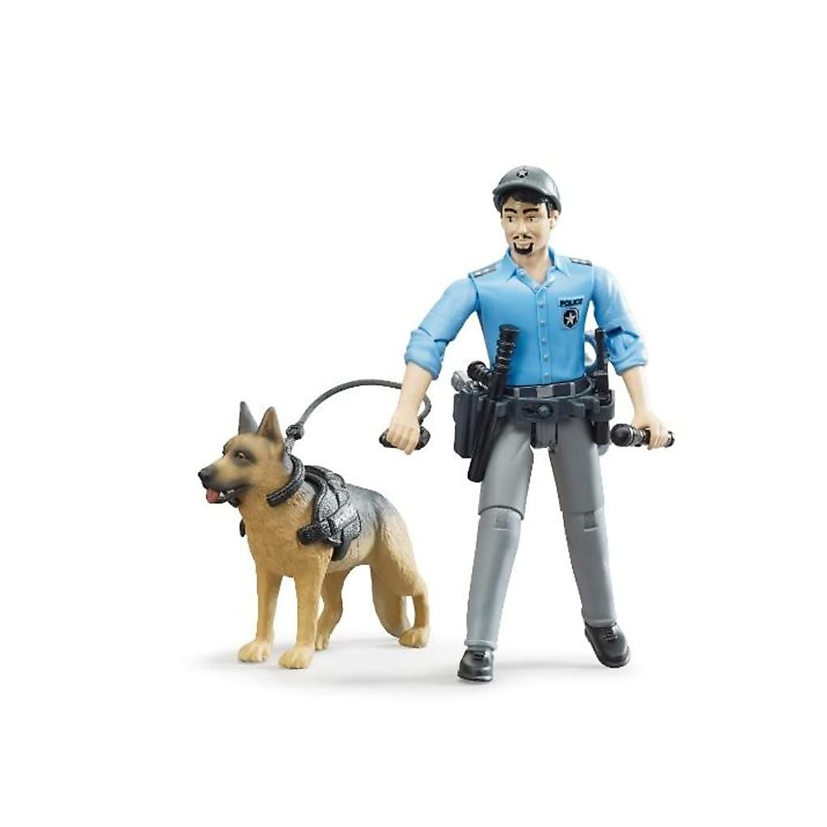 Bruder 62150 bworld Policeman with Dog