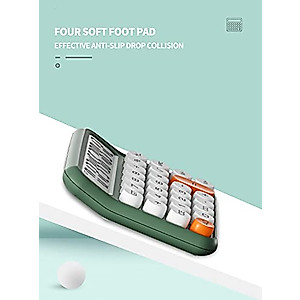 LOCOCK Standard Function Desktop Calculator, 12-Digit Large LCD Display and Big Round Buttons for Office, School, Home,Business Use (Pink)