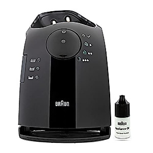 Braun Clean & Charge Station for Pulsonic Series 7 Shavers (Black) with Shaver Oil (2 Items)