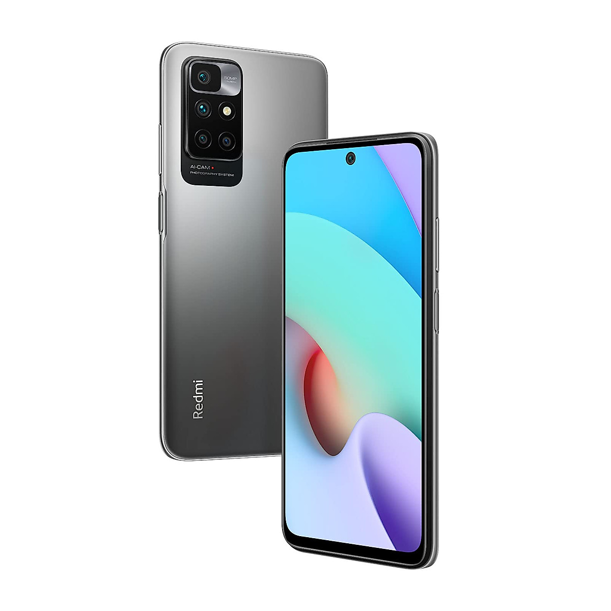Xiaomi Redmi 10 4G LTE (for Tmobile Mint tello & Global) Unlocked 6.5" 50MP Quad Cam (Carbon Gray, 128GB + 4GB)