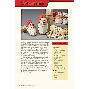 20-Minute Whittling Projects: Fun Things to Carve from Wood (Fox Chapel Publishing) Step-by-Step Instructions & Photos to Whittle Expressive Figures; Wizards, Gargoyles, Dogs, & More for Gift-Giving