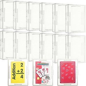 Skylety Playing Card Case Holder Playing Card Box Card Game Organizers and Storage Containers Deck, Snaps Closed for Gaming Cards(15 Pieces)