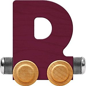 Maple Landmark NameTrains Bright Letter Car D - Made in USA (Purple)