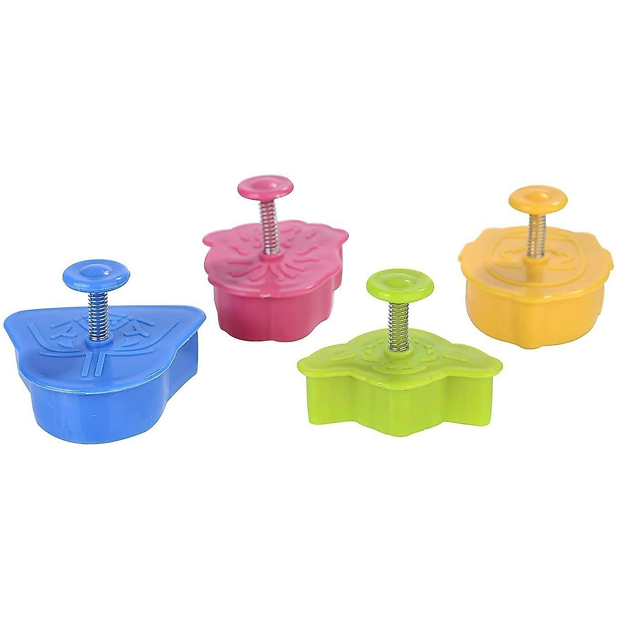 Set of 4 Star Wars Plunger Cookie Cutters - Darth Vader, C-3PO, Yoda and Chewbacca - Amazing Cake Mold Decoration Tool For Baking in Kitchen - Multi-Colour