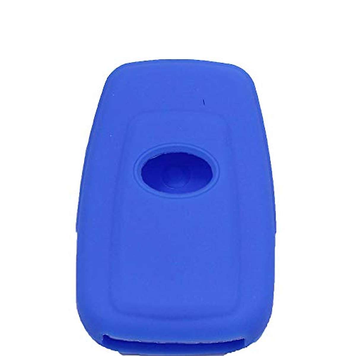 EXUNTECH 2pcs Silicone 4 Buttons Smart Key Fob Cover Remote Keyless Entry Bag Compatible with 2019 2020 2021 Toyota Highlander Camry Avalon C-HR Prius Corolla HYQ14FBC, Black Blue