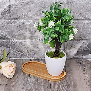 Solid Wood Tray Decor Set Food Coffee Fluit Table Plate (2PCS)