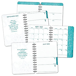A Year of Mindful Living 2022 - 2023 On-the-Go Weekly Planner: 17-Month Calendar with Pocket (Aug 2022 - Dec 2023, 5" x 7" closed)