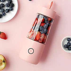 MXJCC Portable Blender, Personal Blender, Smoothie Blender. Rechargeable USB (Color : White)