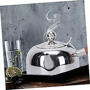 KICHOUSE 1pc Kettle Espresso Mug Turkish Tea Cups Butter Melt Pot Vintage Tea Cups Stovetop Boiling Pot Water Boiling Container Electric Espresso Maker Coffee Heating Water Pot Wood