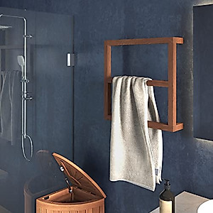 Manada Wall Mount Teak Towel Rack