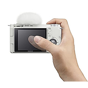 Sony Alpha ZV-E10 - APS-C Interchangeable Lens Mirrorless Vlog Camera Kit - White